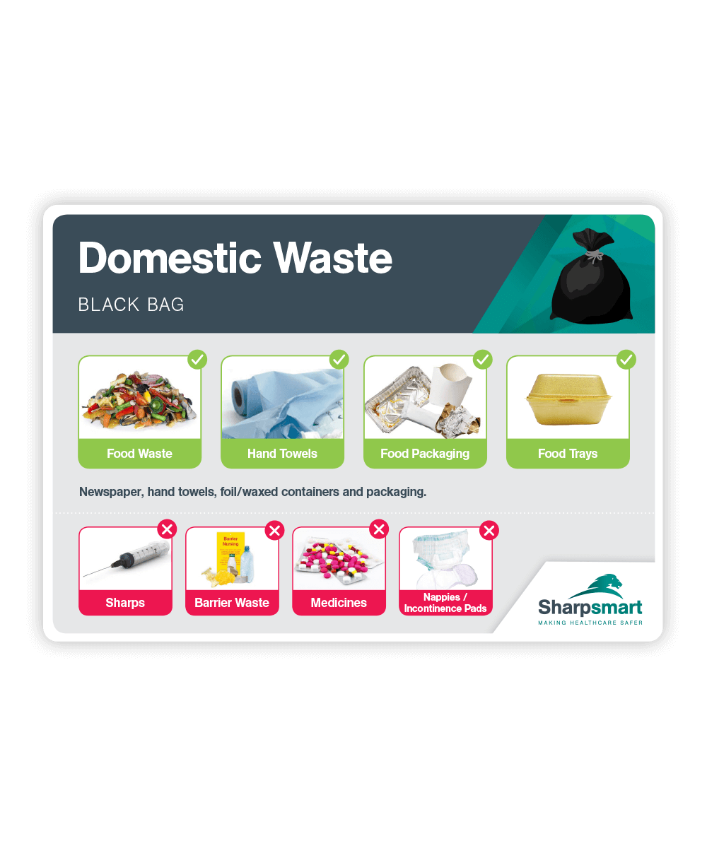 Domestic Bin Label | Sharpsmart