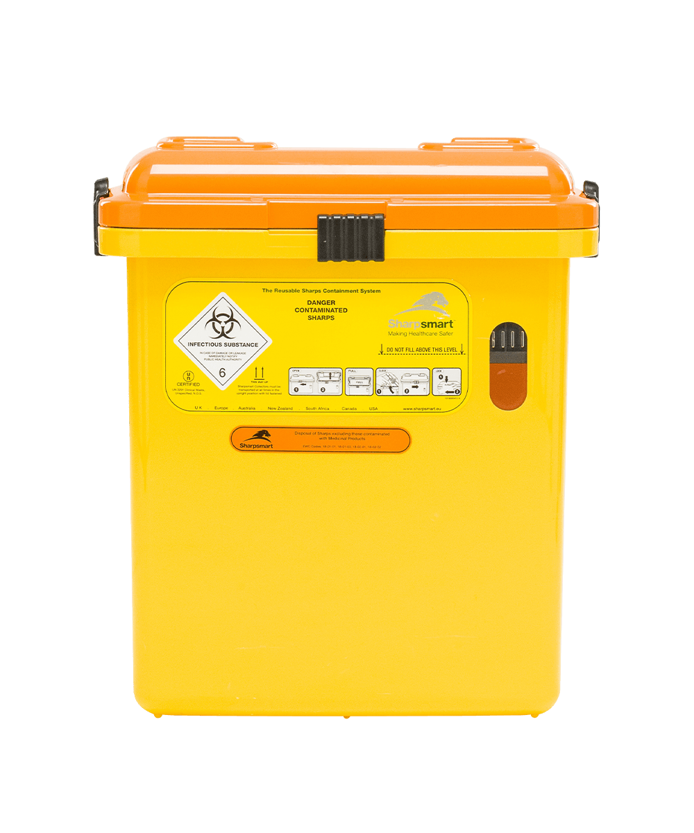S22 | Sharpsmart Container for Non-Medicinal Sharps | Sharpsmart